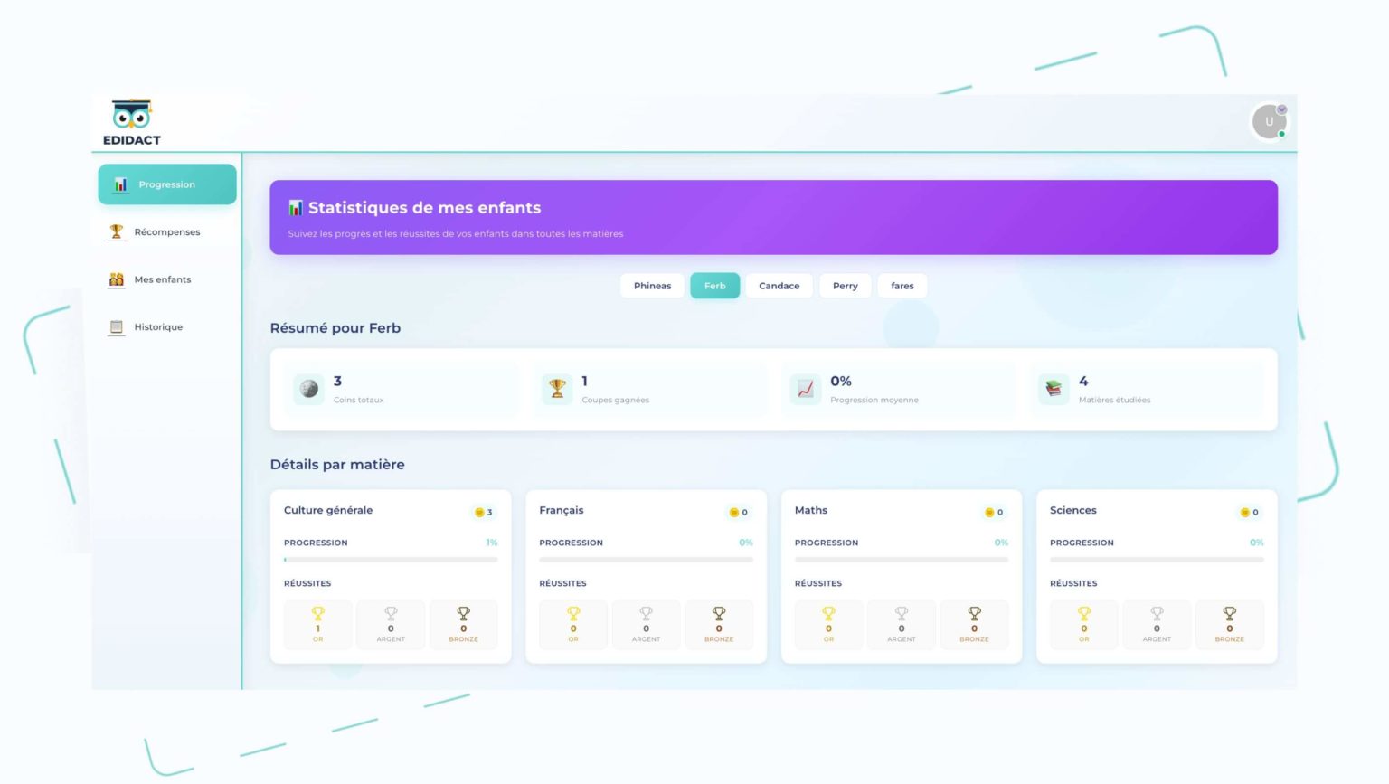 Edidact - Plateforme de Jeux Éducatifs en Ligne pour Enfants de 4 à 15 ans